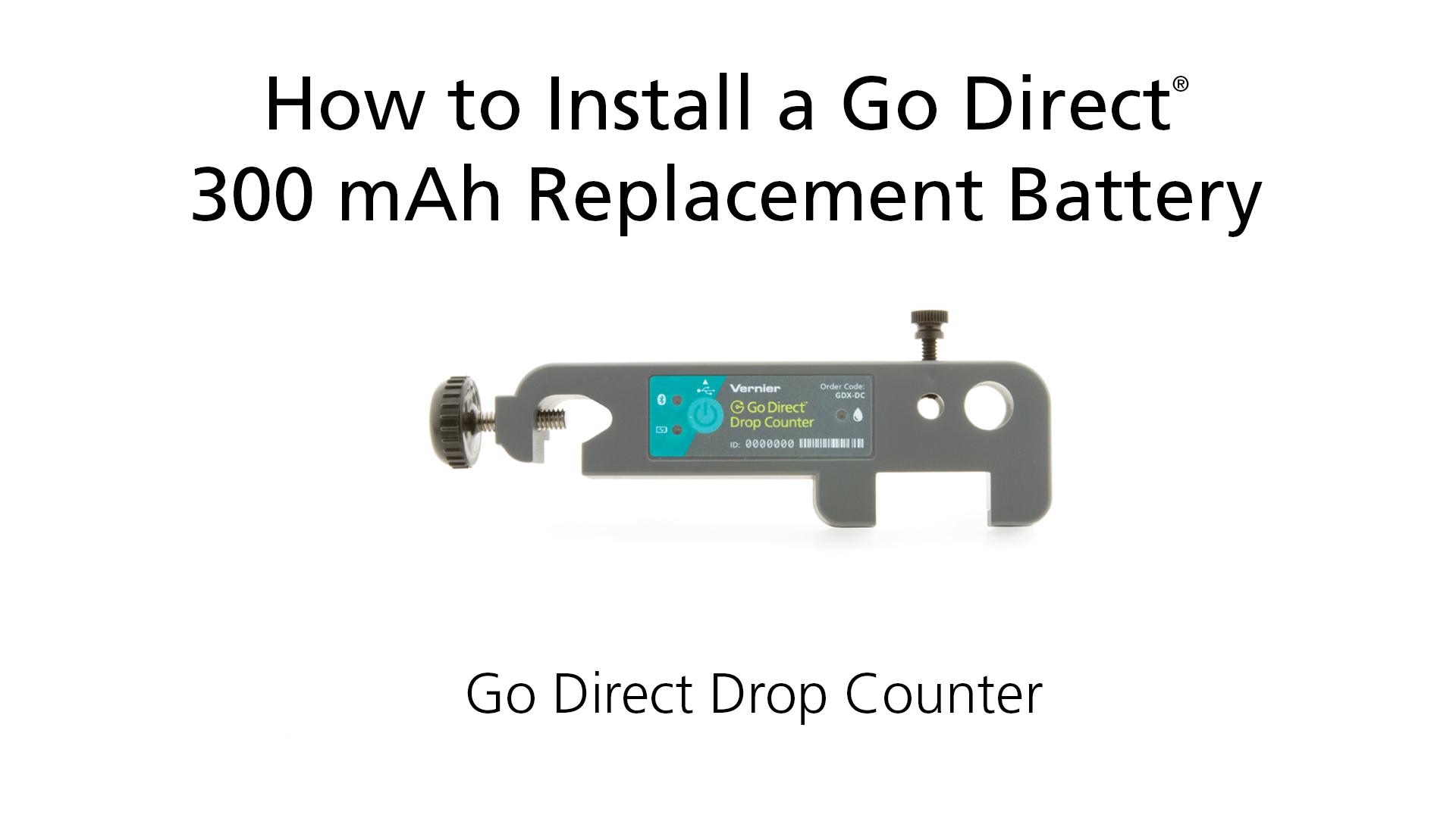 How to Install a Go Direct® 300 mAh Replacement Battery in Go Direct ...