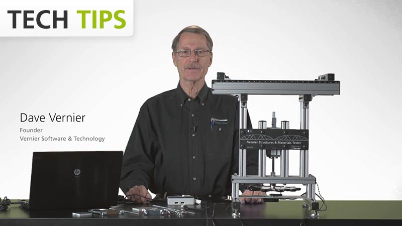 Vernier Structures Materials Tester - Testing Bridges - Tech Tips