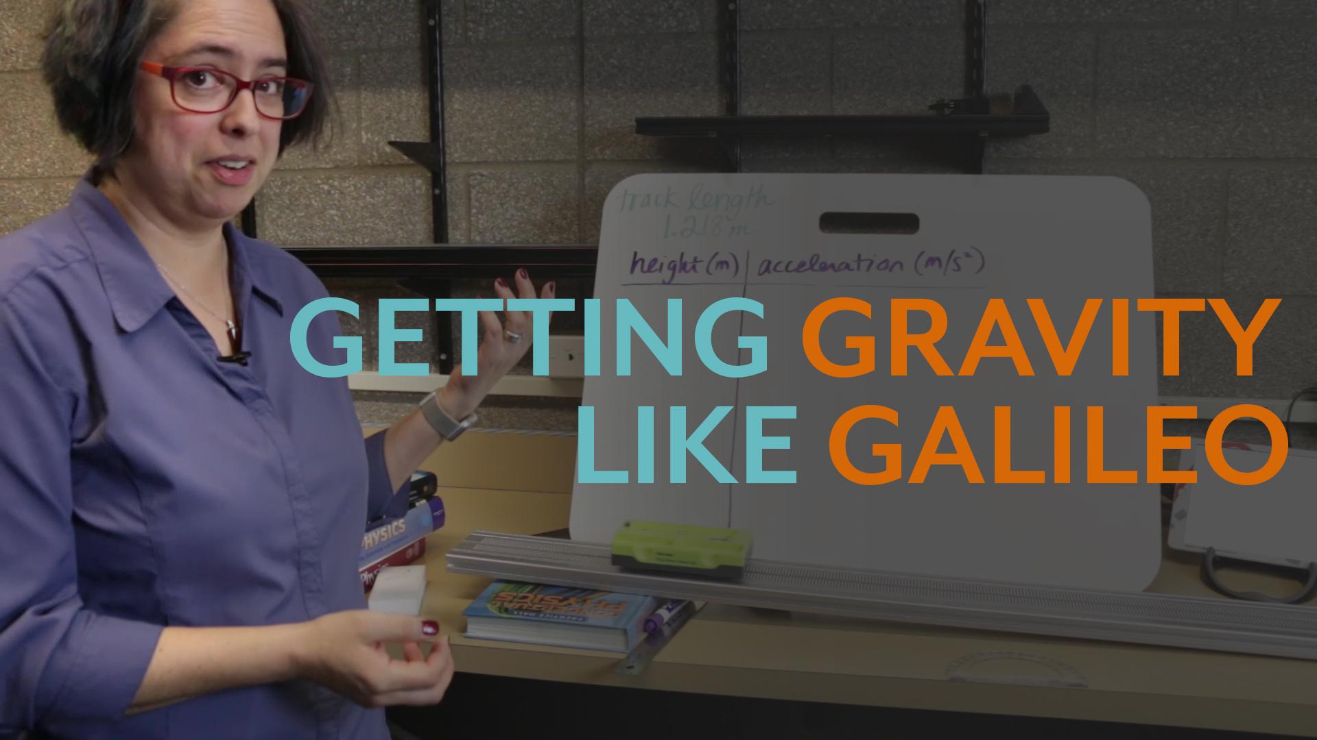 Getting Gravity Like Galileo Vernier